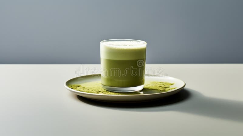 Matcha Coffee in a Cup. Selective Focus Stock Image - Image of asian ...