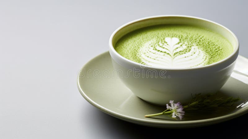 Matcha Coffee in a Cup. Selective Focus Stock Illustration ...