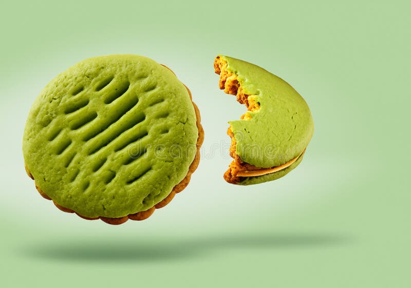 Matcha cookie stock illustration. Illustration of ingredient - 304557433