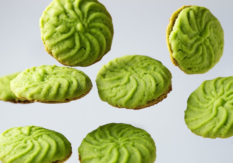 Matcha cookie stock illustration. Illustration of diet - 304557453