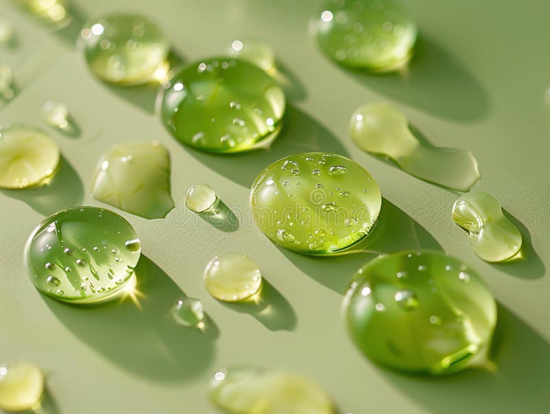 Matcha, Equally Spaced, on a Light Background, Isometric Angle, Macro ...