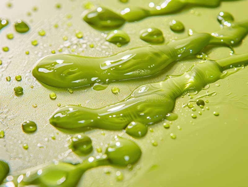 Matcha, Equally Spaced, on a Light Background, Isometric Angle, Macro ...