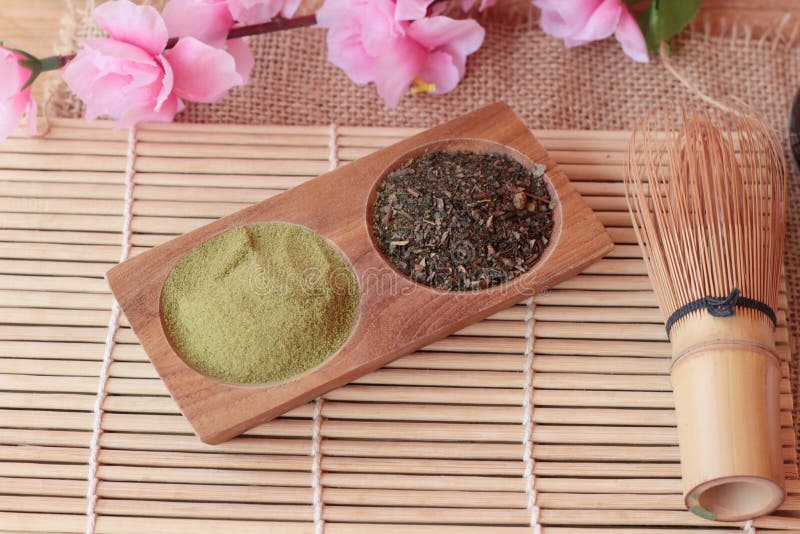Matcha Green Tea and Powder ,Japanese Tea. Stock Photo - Image of ...