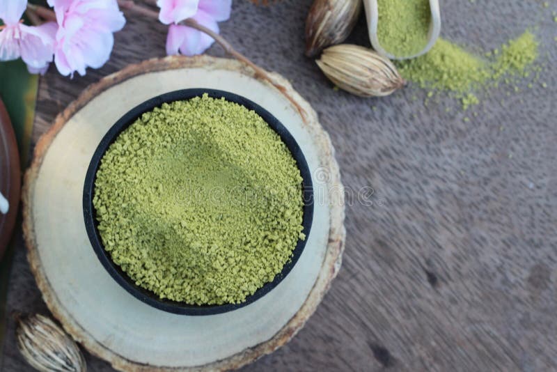 Matcha Green Tea and Powder ,Japanese Tea. Stock Image - Image of ...