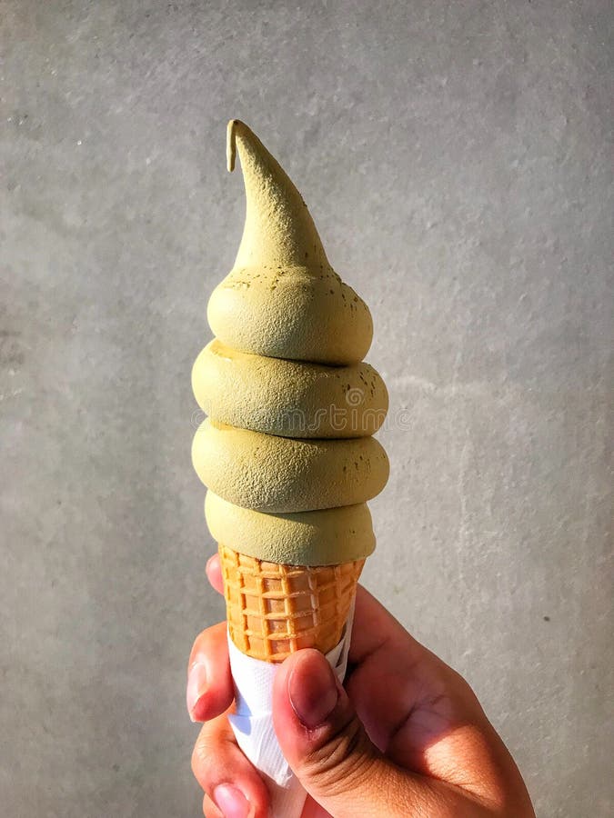 Matcha ice cream stock photo. Image of yummy, matcha - 262376024