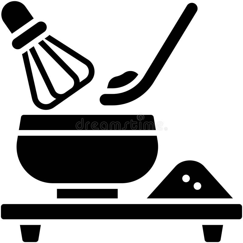 Matcha Icon, Japanese New Year Related Vector Stock Vector ...