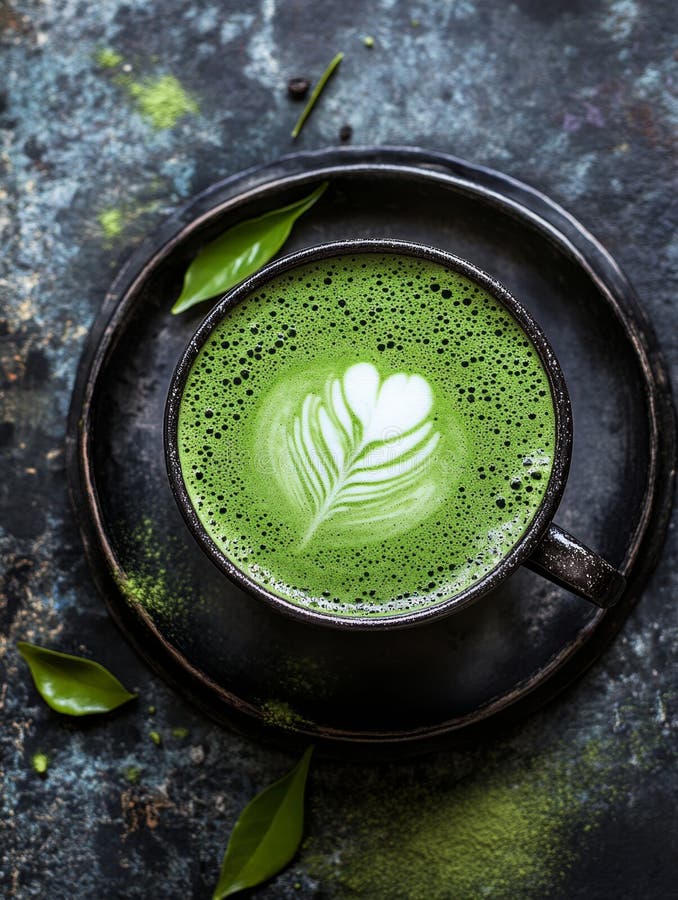 Matcha Latte Art stock photo. Image of healthy, sustainable - 379079178