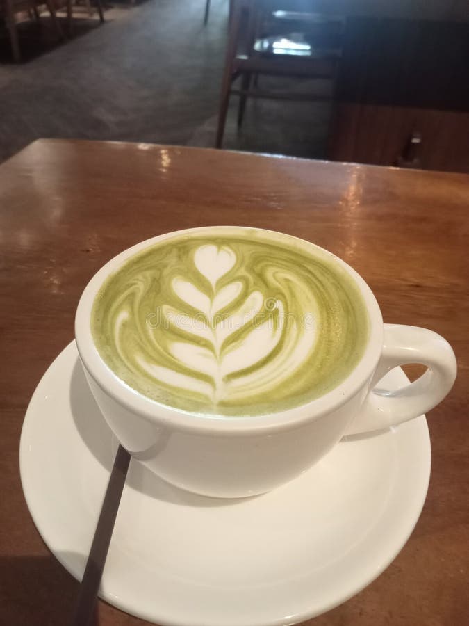 Matcha Latte & X28;Greentea& X29; Stock Photo - Image of break ...