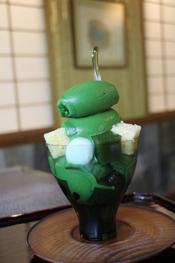 Matcha Parfait in Kyoto, Japan Stock Photo - Image of parfait, matcha ...