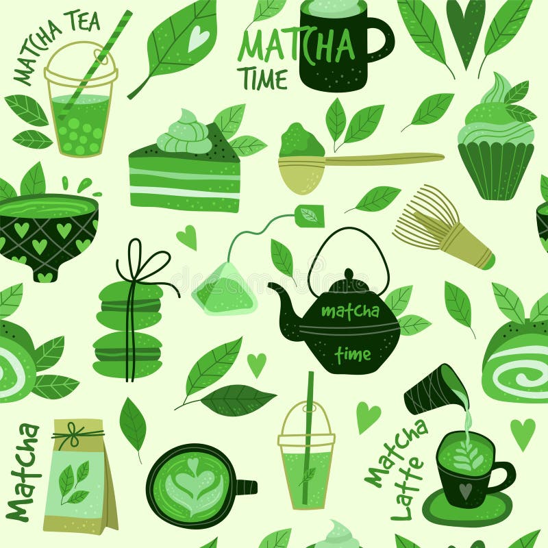 Matcha Pattern Stock Illustrations – 3,188 Matcha Pattern Stock ...