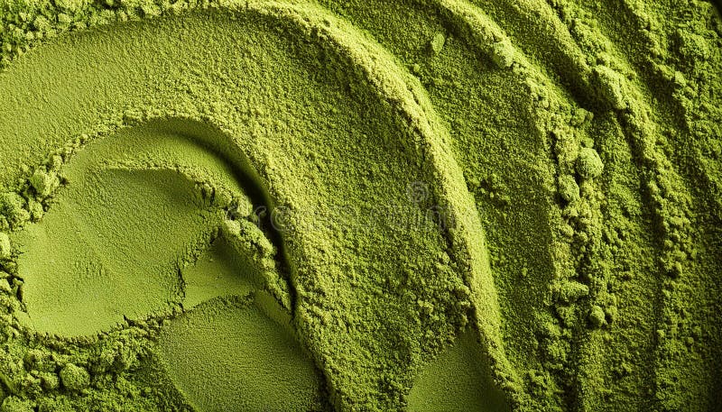 Matcha Powder Texture Background, Closeup Stock Illustration ...