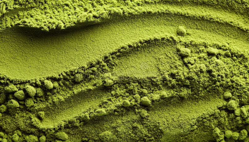 Matcha Powder Texture Background, Closeup Stock Illustration ...