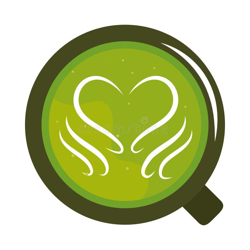 Matcha tea beverage stock vector. Illustration of traditional - 242965111
