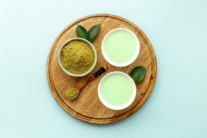 Matcha Tea. Tea Ceremony with Dry Powder and Hot Drink Stock Photo ...