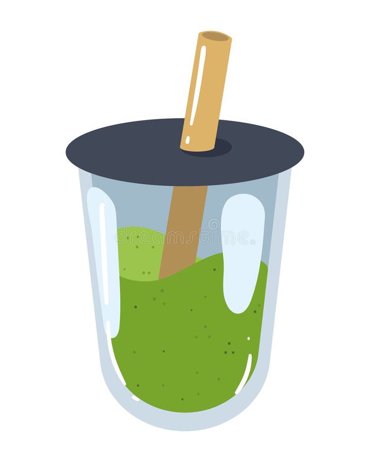 Matcha tea drink icon stock vector. Illustration of isolation - 289590509