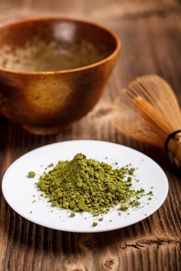 Matcha tea powder stock photo. Image of drink, vertical - 37209182