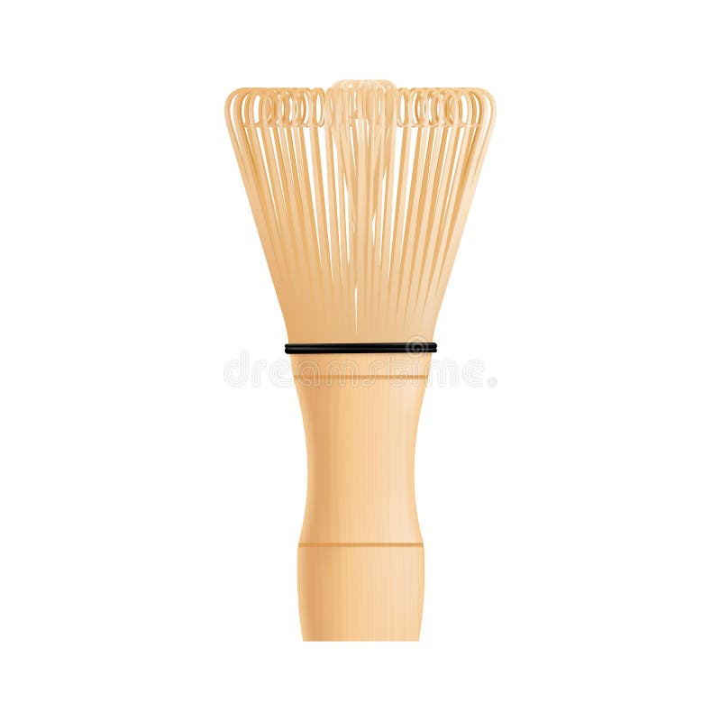 Matcha Whisk Realistic Composition Stock Vector - Illustration of ...