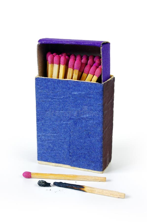 Matchbox stock image. Image of matchbox, head, blue, concept - 19841985