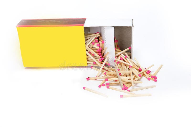 Matchbox stock image. Image of yellow, burn, matchbox, cigarrette - 217065