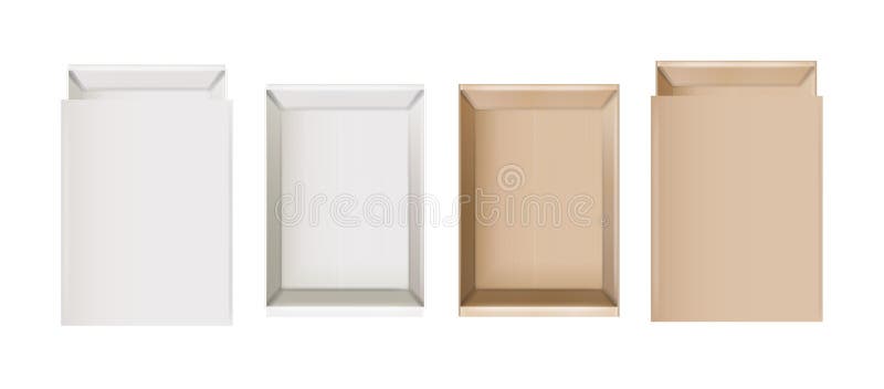 Matchbox, Empty Package for Match Sticks in Top and Perspective View ...