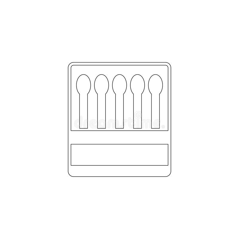 Matchbox. flat vector icon stock vector. Illustration of illuminated - 149682189
