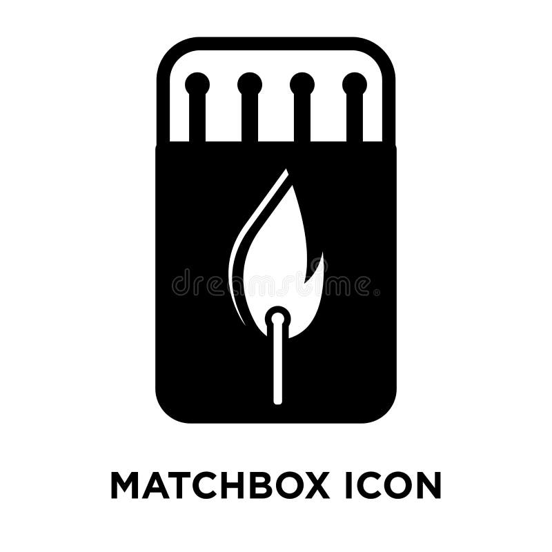 Matchbox Icon Vector Isolated on White Background, Logo Concept Stock ...