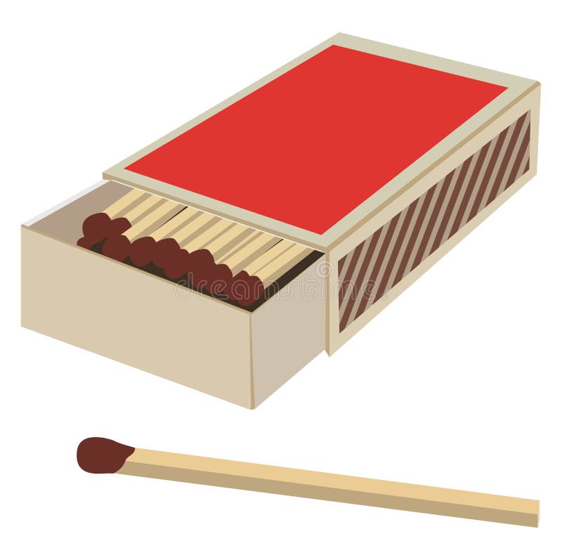 Matchbox, icon stock vector. Illustration of matchbox - 261376773