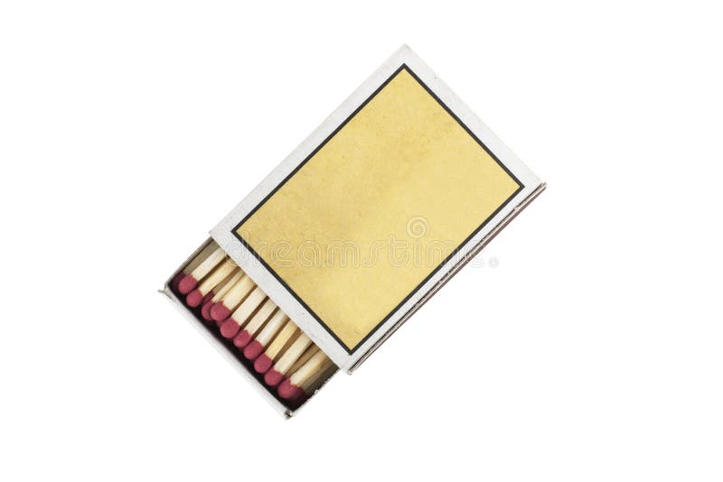 Matchbox and Matches Isolated Stock Photo - Image of macro, matches ...