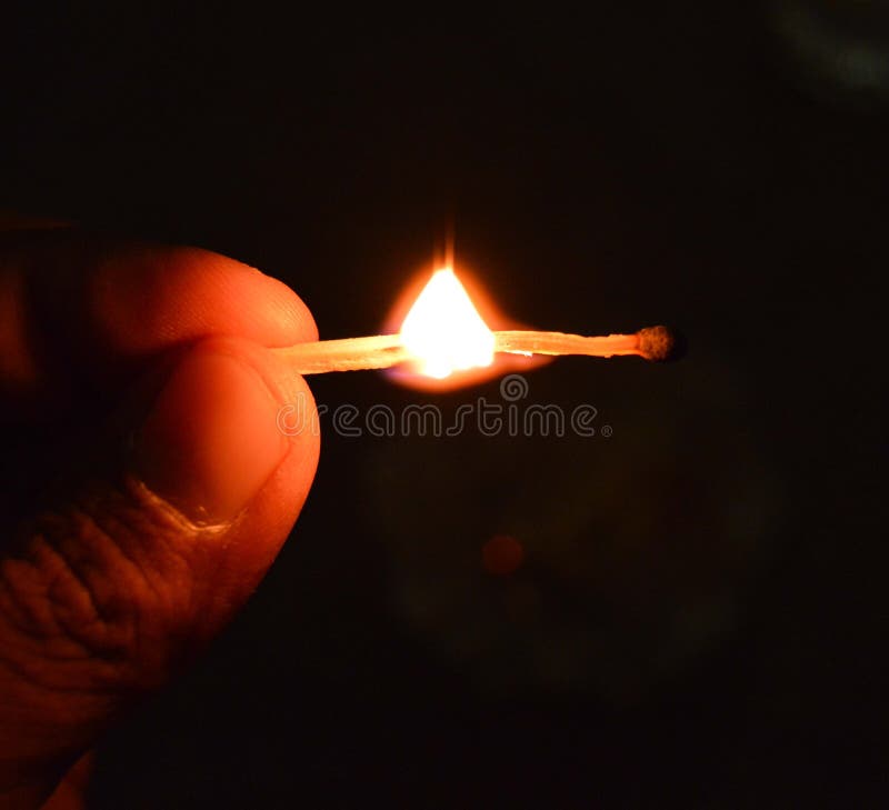 Burning matchstick stock photo. Image of matchstick - 236577700