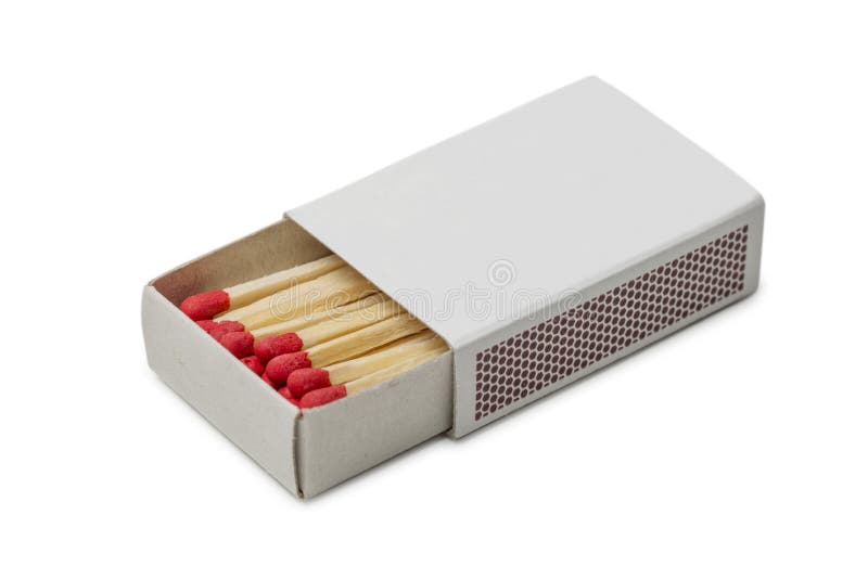 Match lit on a Matchbox stock image. Image of ignite - 65371765
