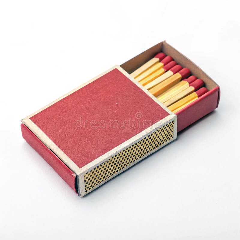 Matchbox on White Background - AI-Generated Object Art Stock ...