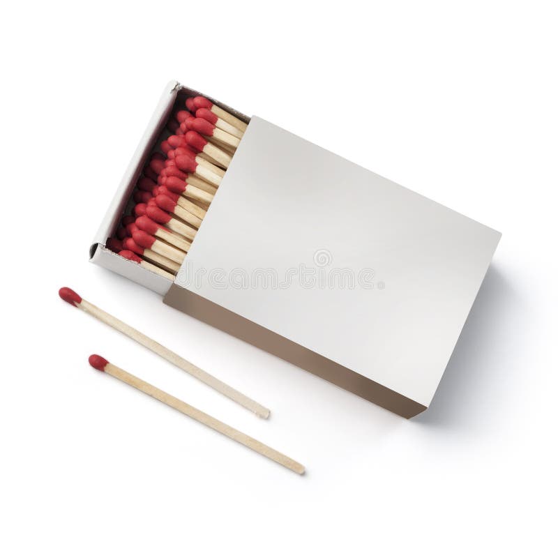 Matchbox on white stock photo. Image of matchbook, matchbox - 45992618