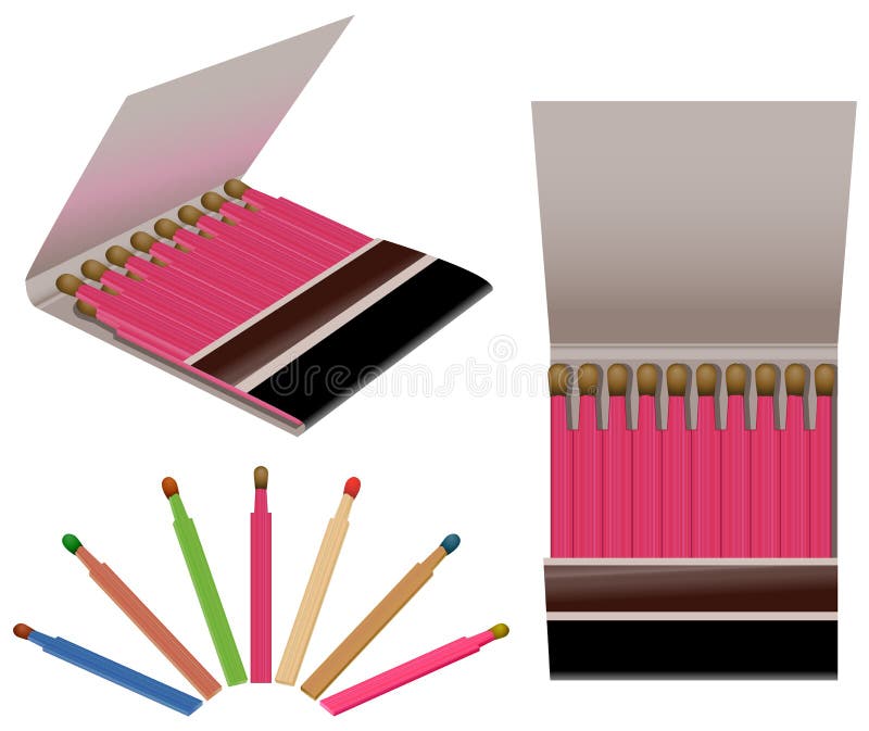 Open Matchbooks Stock Illustrations – 5 Open Matchbooks Stock ...