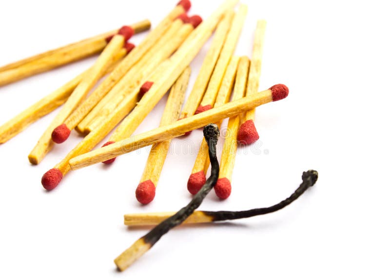 Green matches Isolated stock photo. Image of strike, isolated - 3575262