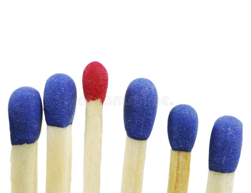 Two matches stock photo. Image of wood, blue, isolated - 22172264