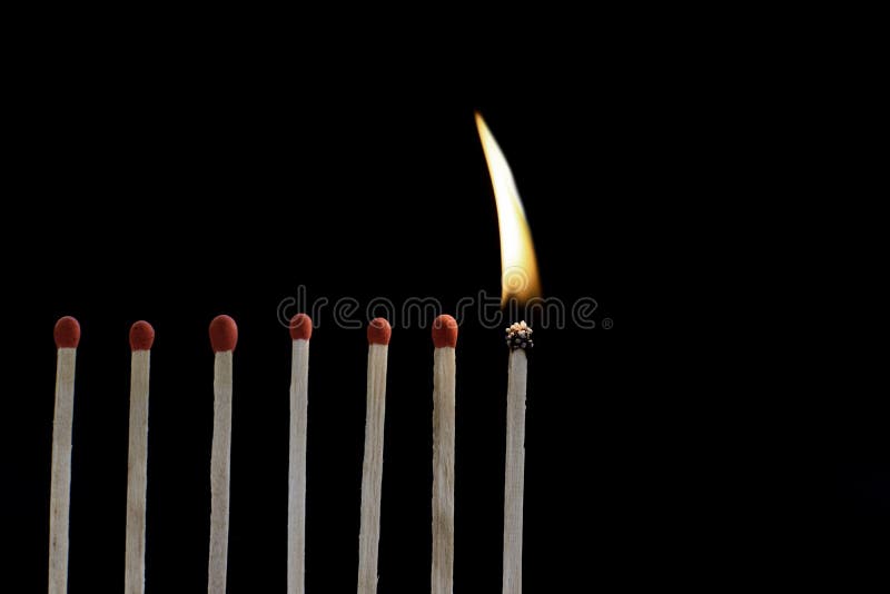 Matches with Black Background. Stock Image - Image of logo, lighting ...