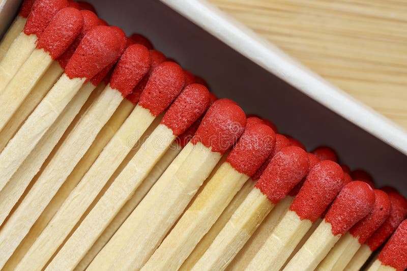 Matches in box stock photo. Image of wooden, flammable - 166407852
