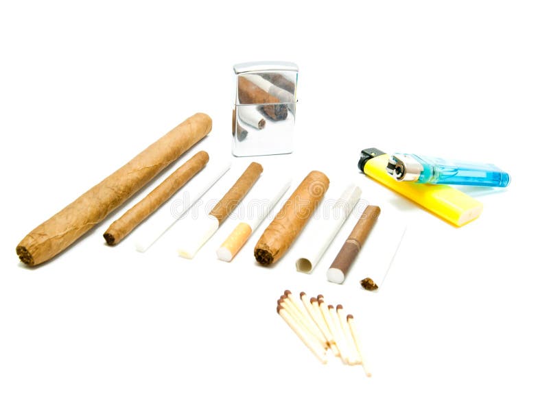 Various Cigarettes Matches Lighters Stock Photos - Free & Royalty-Free ...