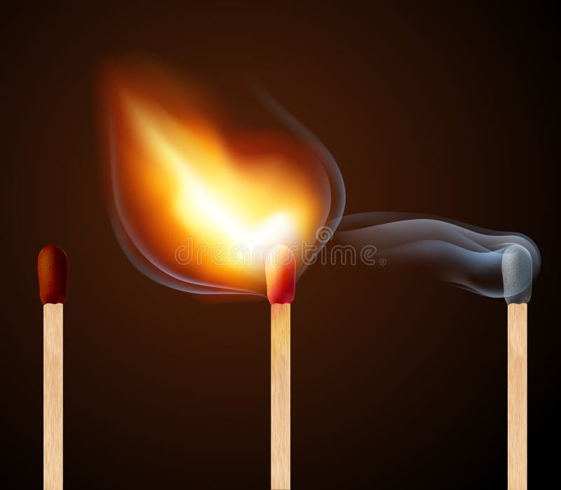 Matches stock vector. Illustration of matches, danger - 39603329