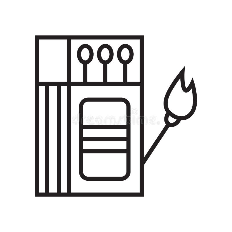 Matches Icon Vector Sign and Symbol Isolated on White Background ...