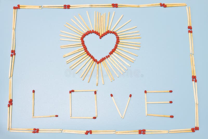 Matches Love stock image. Image of equipment, idea, closeup - 32367761