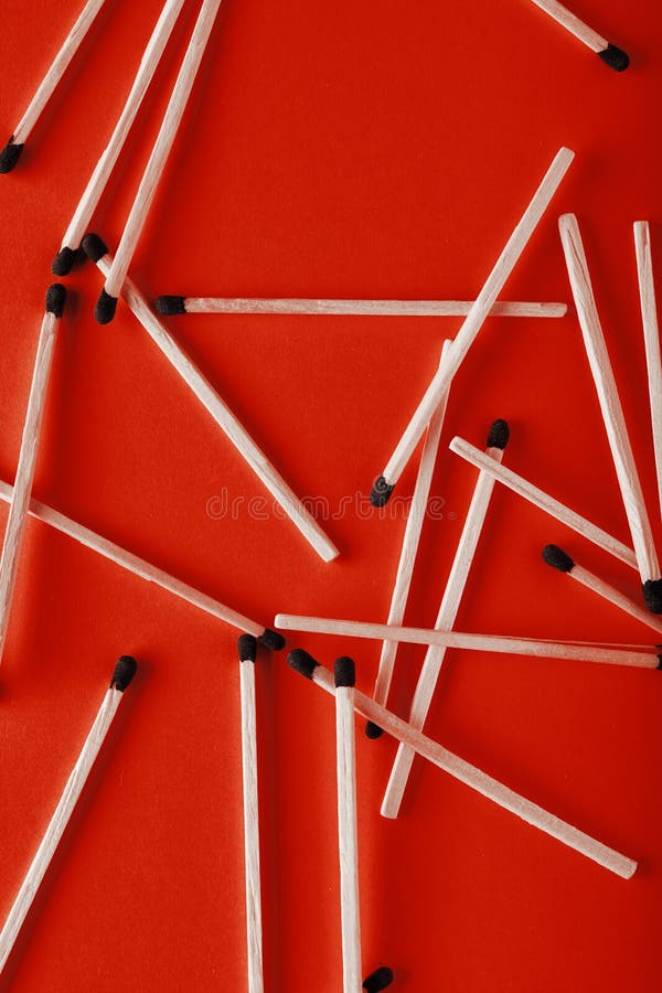 Matches on a Red Background, an Abstraction about Teamwork and Modern ...