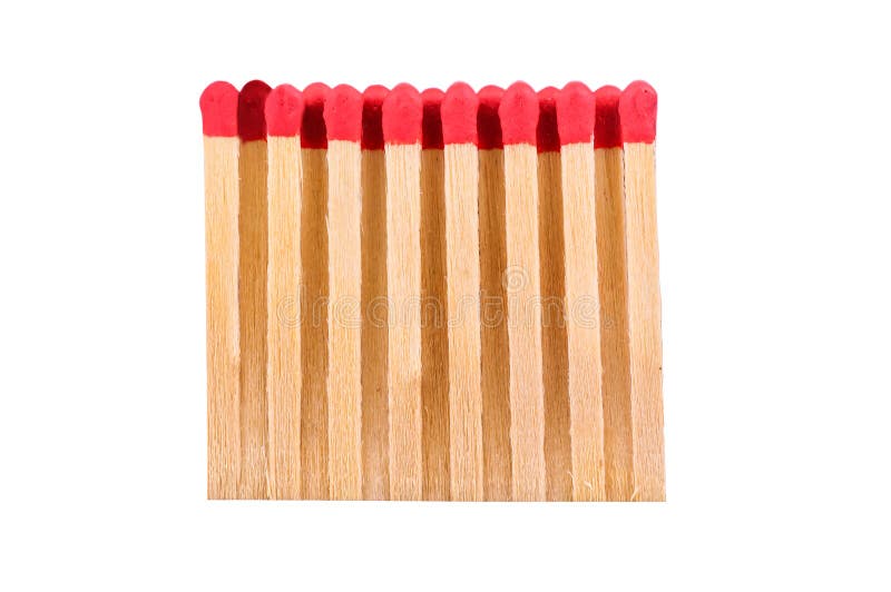 Matches with red head stock image. Image of wooden, transparent - 101030645