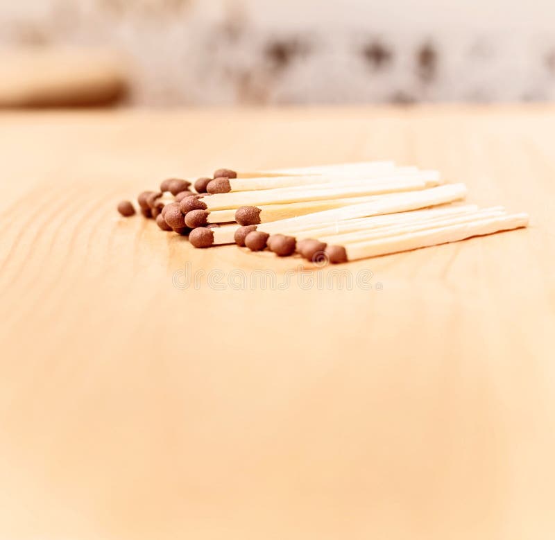 Matches wood on table stock photo. Image of design, bright - 97738726