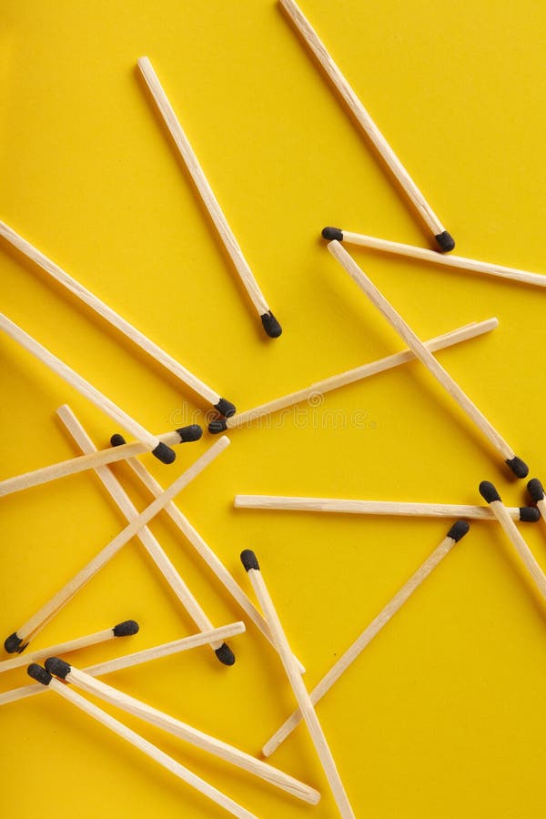 Matches on a Yellow Background, an Abstraction about Teamwork and ...