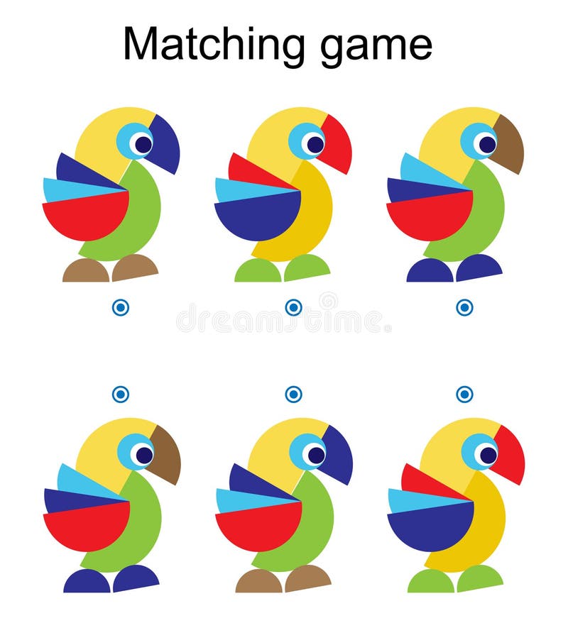 Matching Game for Children. Task for the Development of Attention and ...