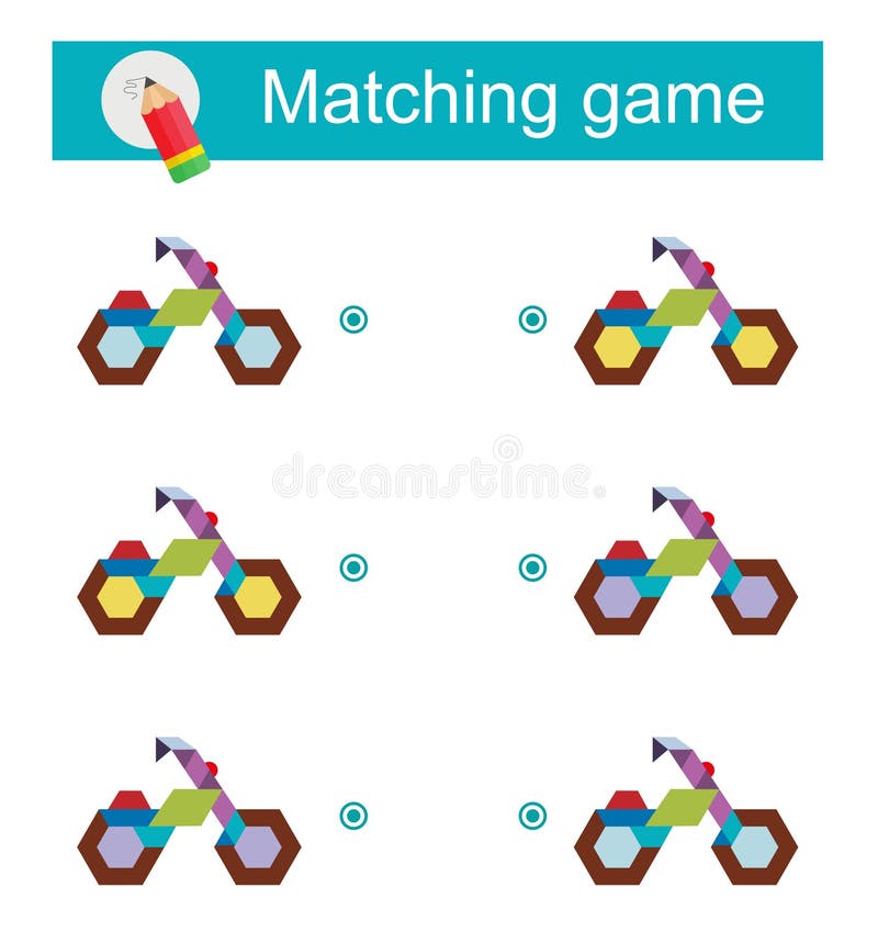 Matching Game for Children. Task for the Development of Attention and ...