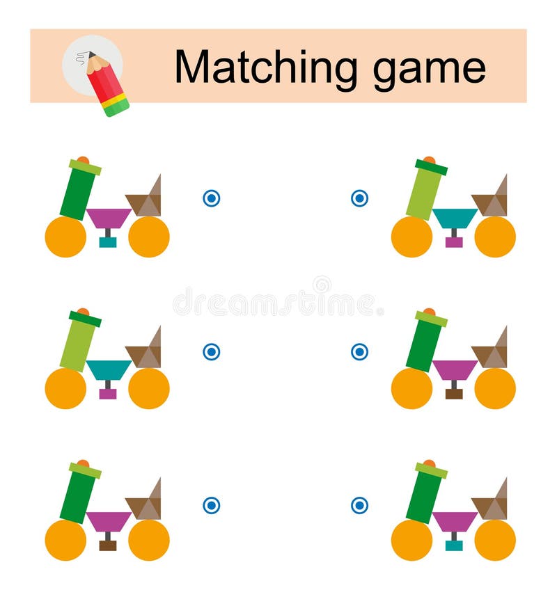 Matching Game for Children. Task for the Development of Attention and ...