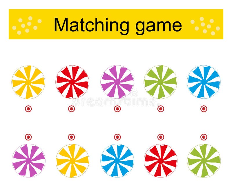 Matching Game for Kids. Task for the Development of Attention and Logic ...