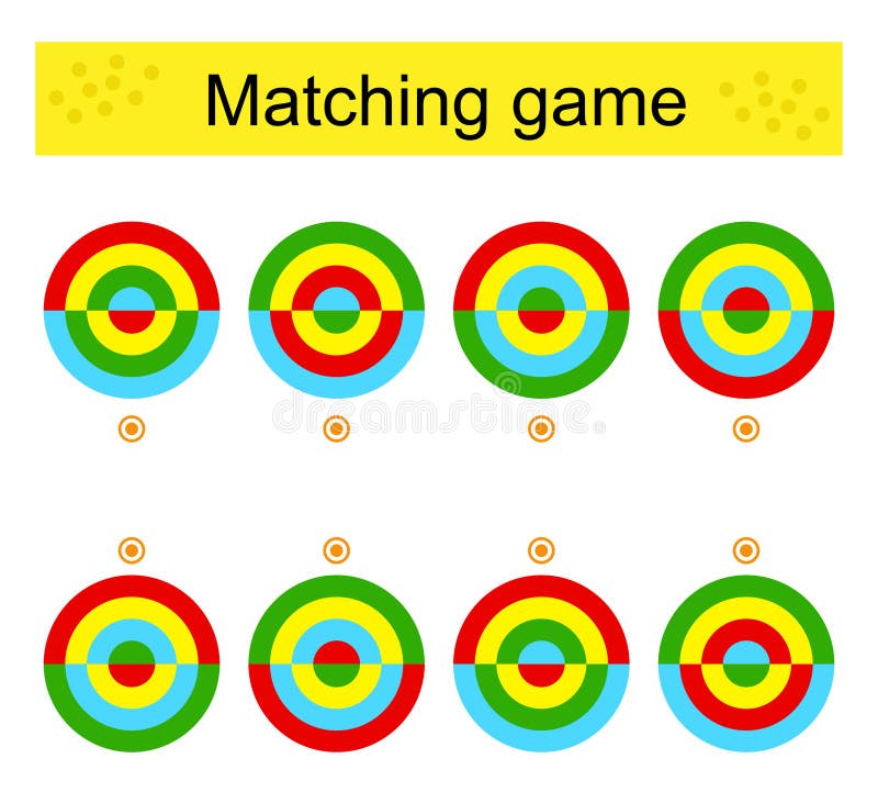 Matching Game for Kids. Task for the Development of Attention and Logic ...